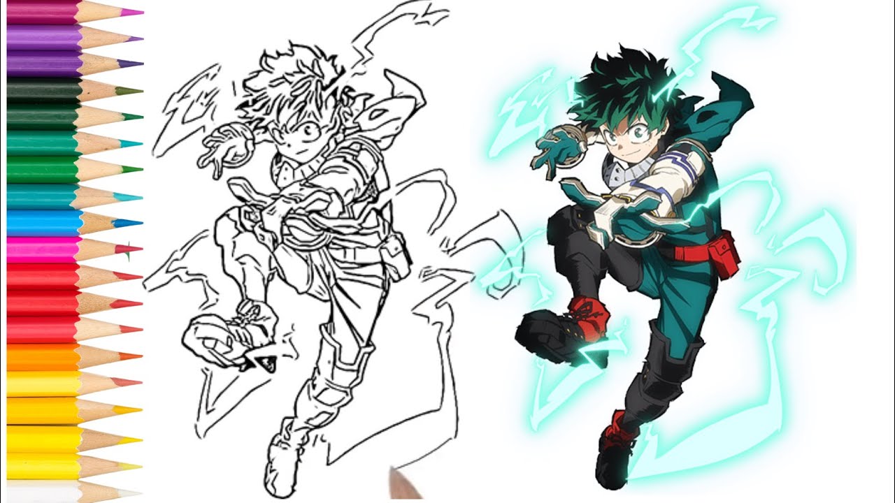HOW TO DRAW IZUKU MIDORIYA les than 5 Minute! | My Hero Academia ...