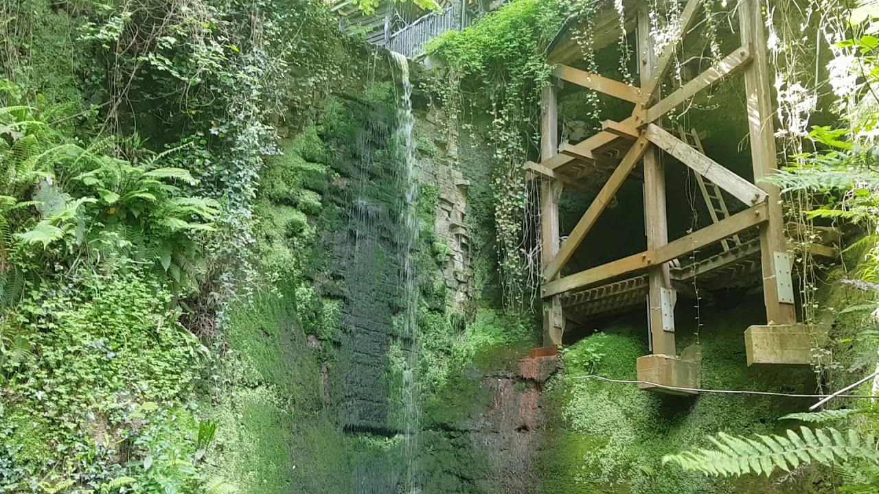 Shanklin Chine Waterfall Isle Of Wight - YouTube
