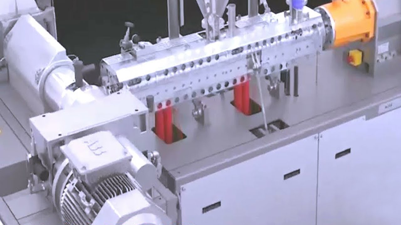 Animation shows how the powder mixing machine works - YouTube