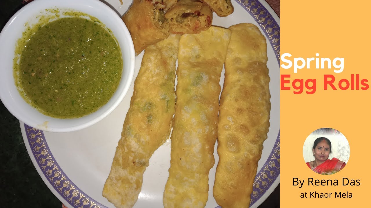 Spring Egg Rolls Recipe | Spring Onion Roll | Egg Roll - YouTube