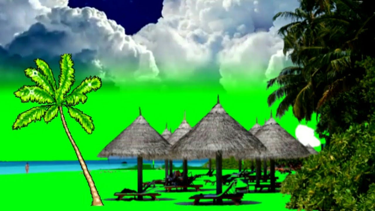 green screen Garden background video/background effect new - YouTube