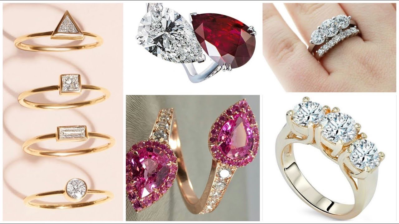 Top Elegant-& Most popular Gold Stones Rings Designes [2020] - YouTube