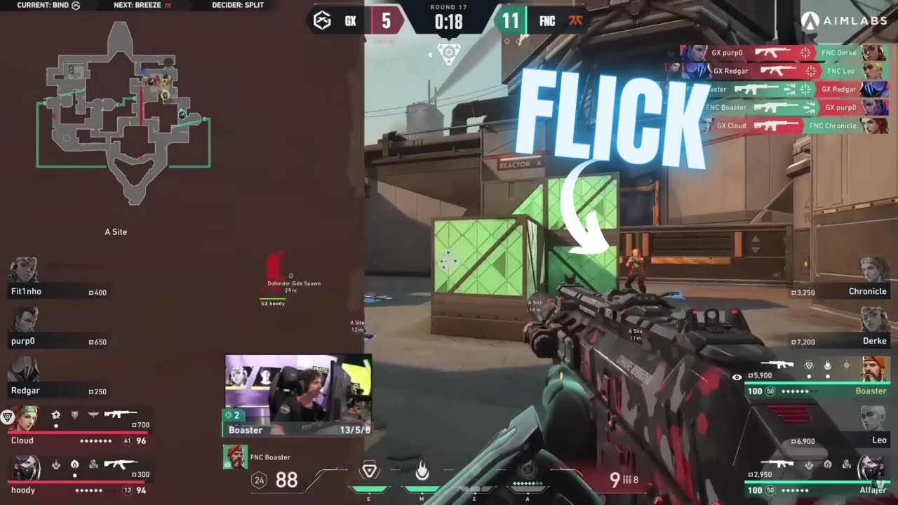 FNC Boaster Insane 4k Against GX 😵 - YouTube