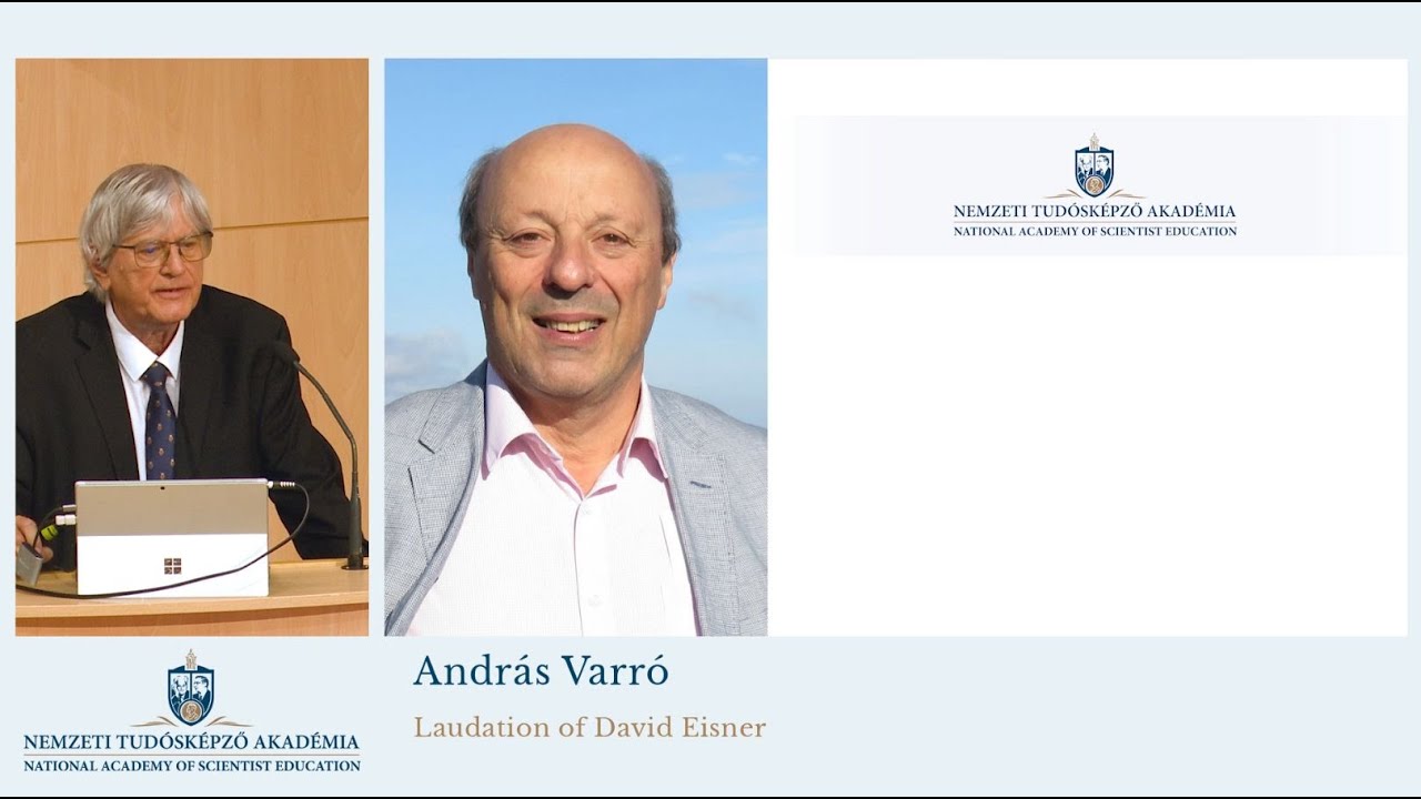 András Varró - Laudation of David Eisner - YouTube