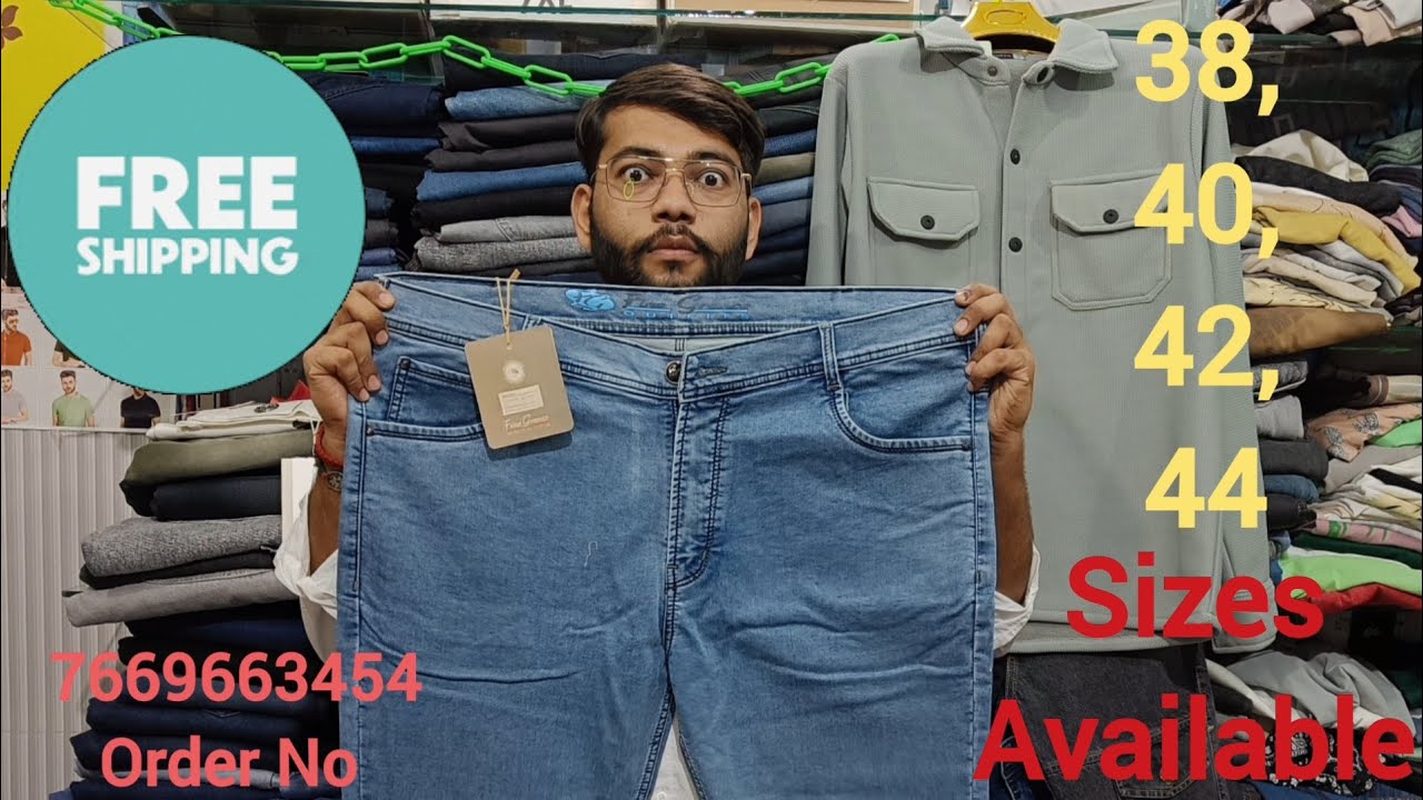 Jeans Plus Size Sizes - 38, 40, 42, 44 All Sizes Free Home Delivery All ...