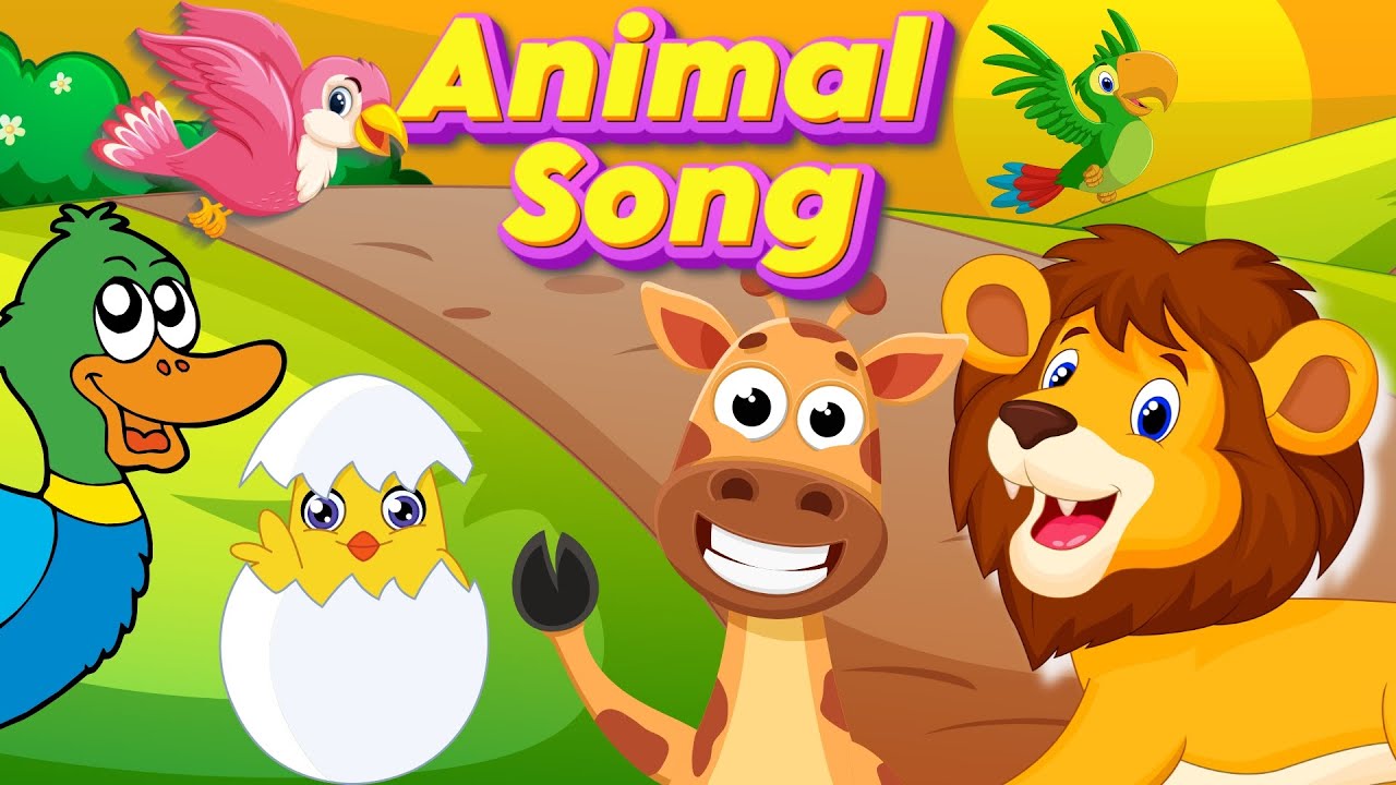 Animal Song | Animals And Their Sounds| Best Animal Sounds Song | Kids ...