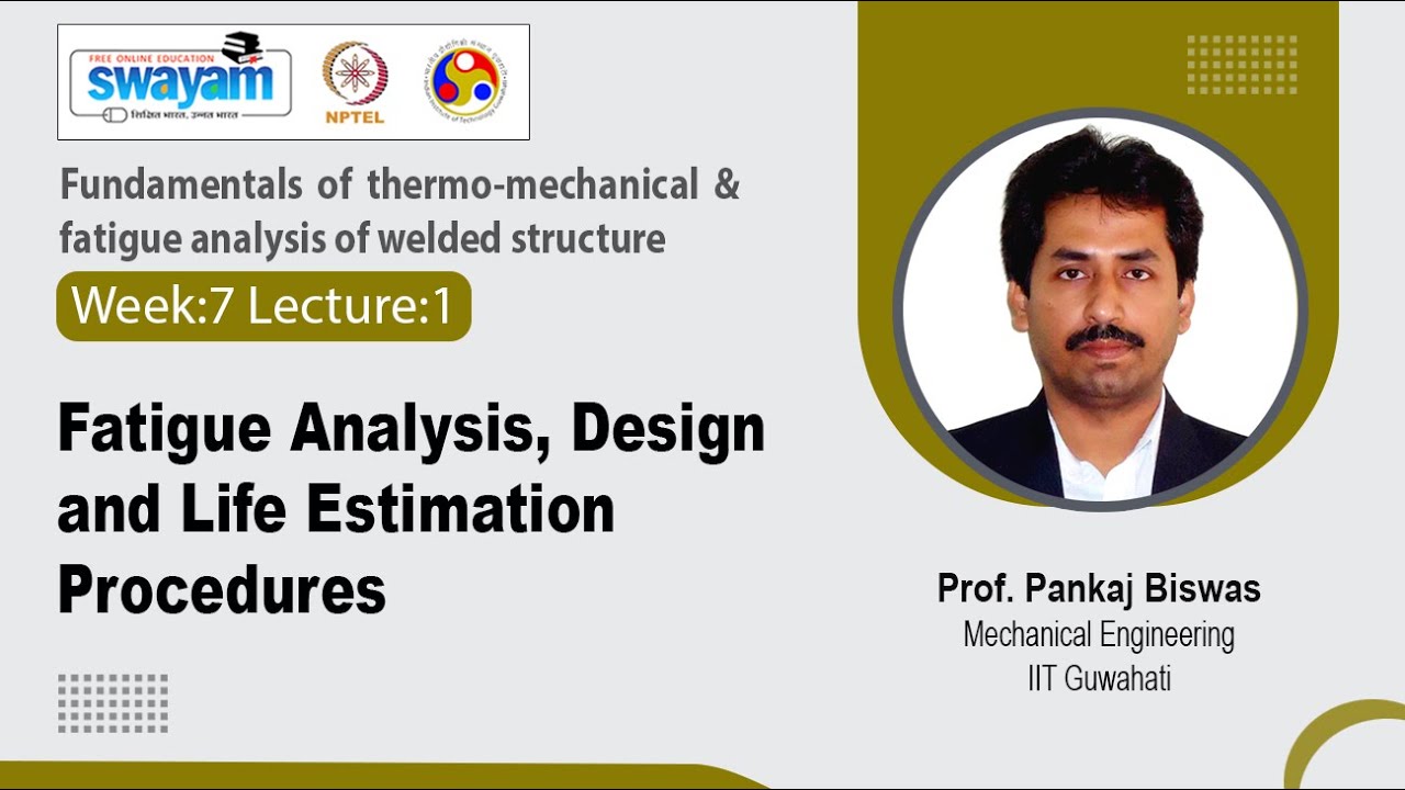 Lec 29: Fatigue Analysis, Design and Life Estimation Procedures - YouTube
