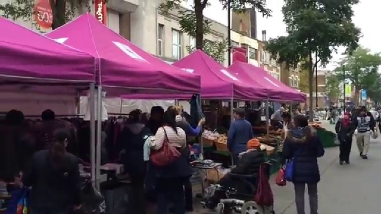 Hounslow market street london 2015 vegetables, honey and a lot of junk ...