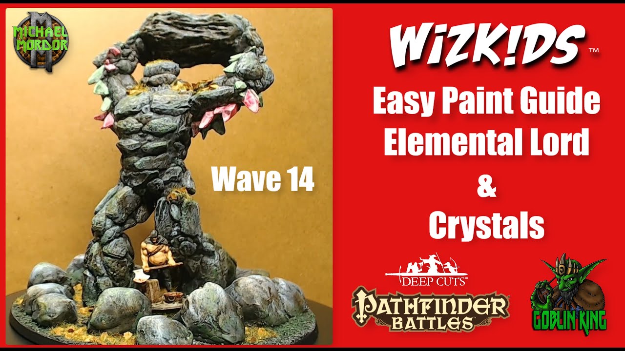 Wizkids Games, Elemental lord, Easy paint guide for Rock and Crystals ...