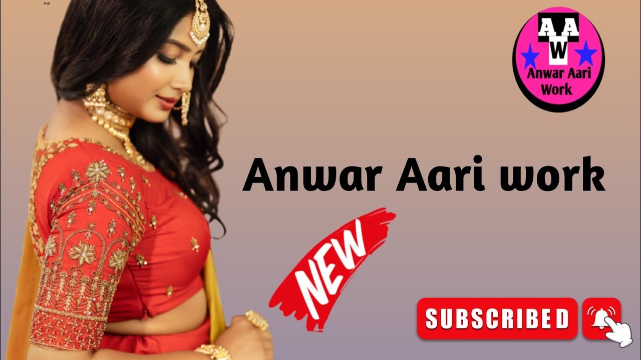 aari work blouse design/resham work #Anwaraariwork # #aariwork # - YouTube