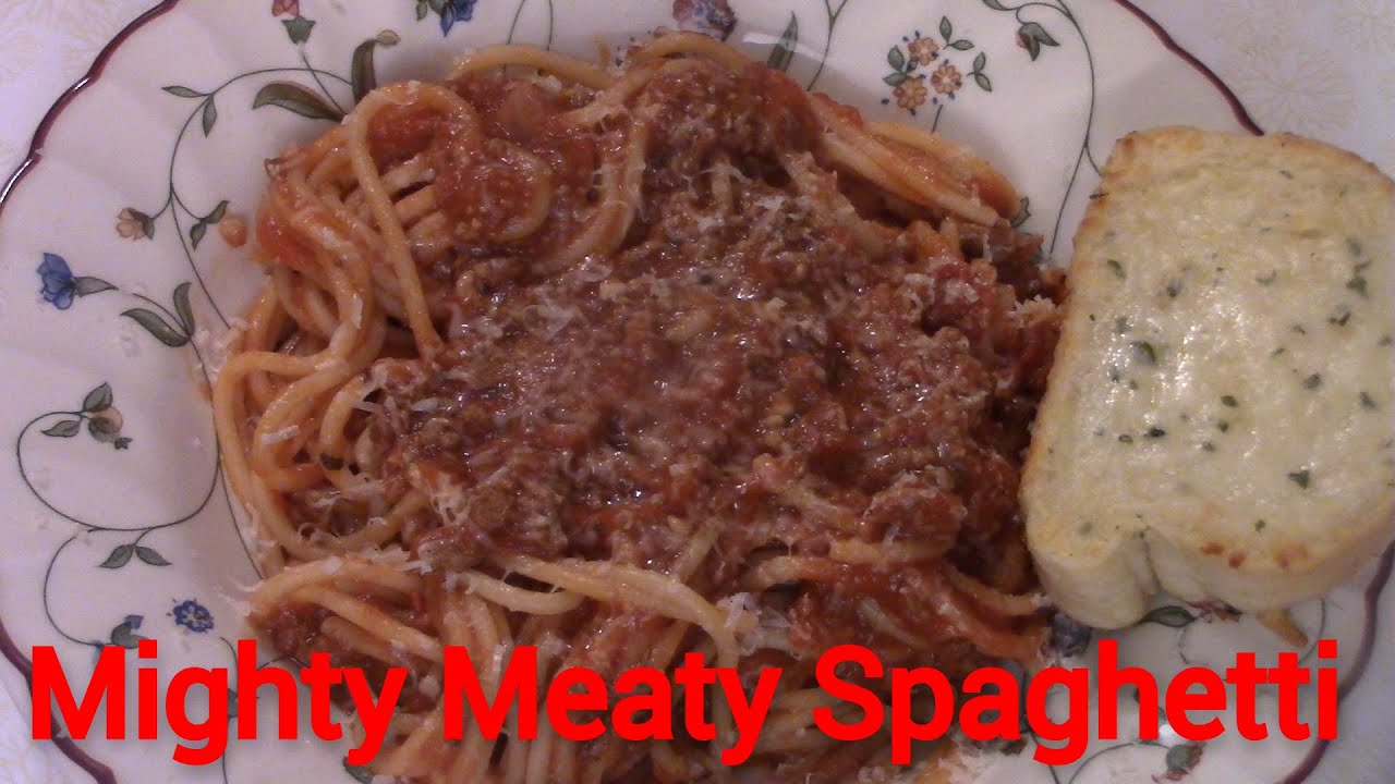 Mighty Meaty Spaghetti Sauce - YouTube