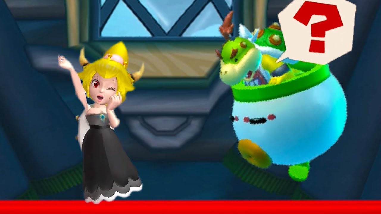 Bowser Jr Vs Bowsette - New Super Mario Bros U Deluxe - YouTube