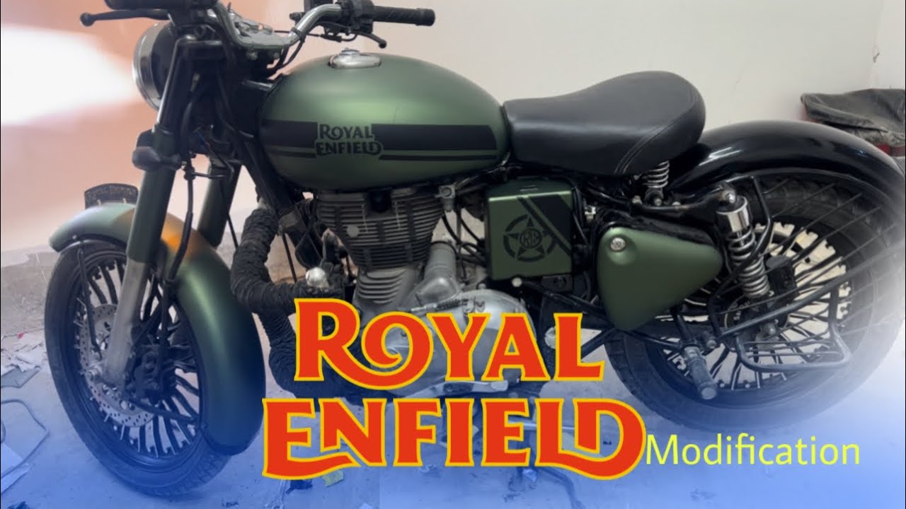 Royal Enfield modification|| full body wrapping || bike modification ...