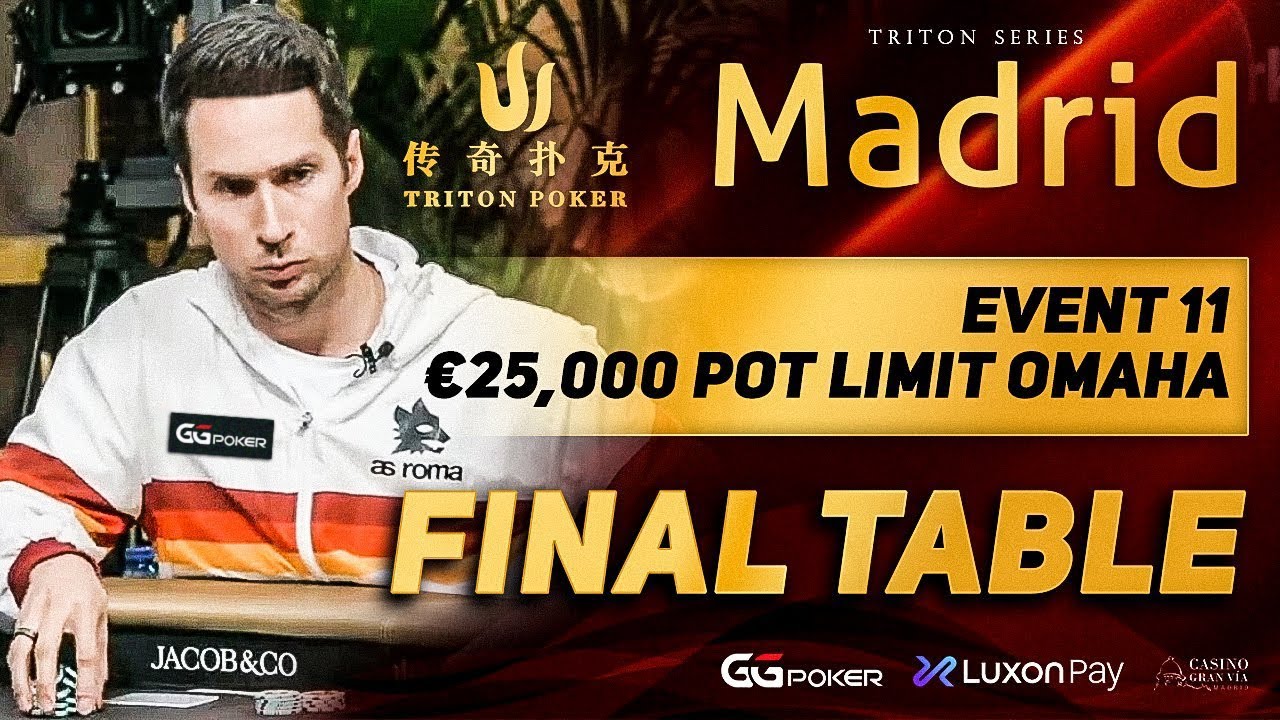 FINAL TABLE €25,000 PLO Triton Series with Tom Dwan, Patrik Antonius ...