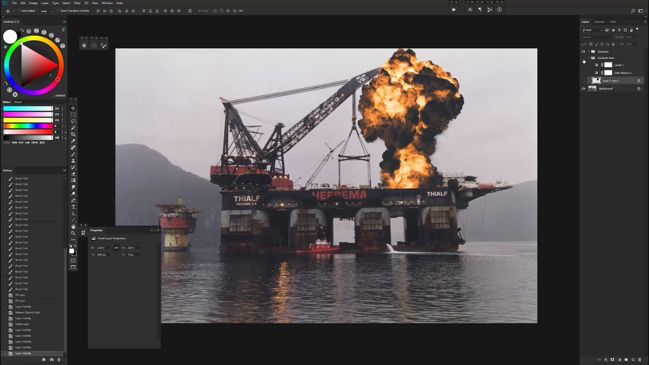 Quick Tip: Explosion in minutes with Photoshop Gradient Maps - YouTube