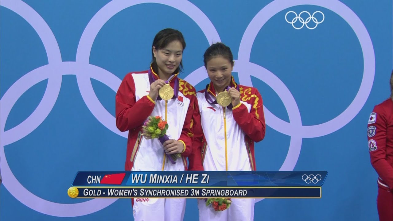 Wu Minxia & He Zi (CHN) Win Synchronised 3m Diving Gold - London 2012 ...