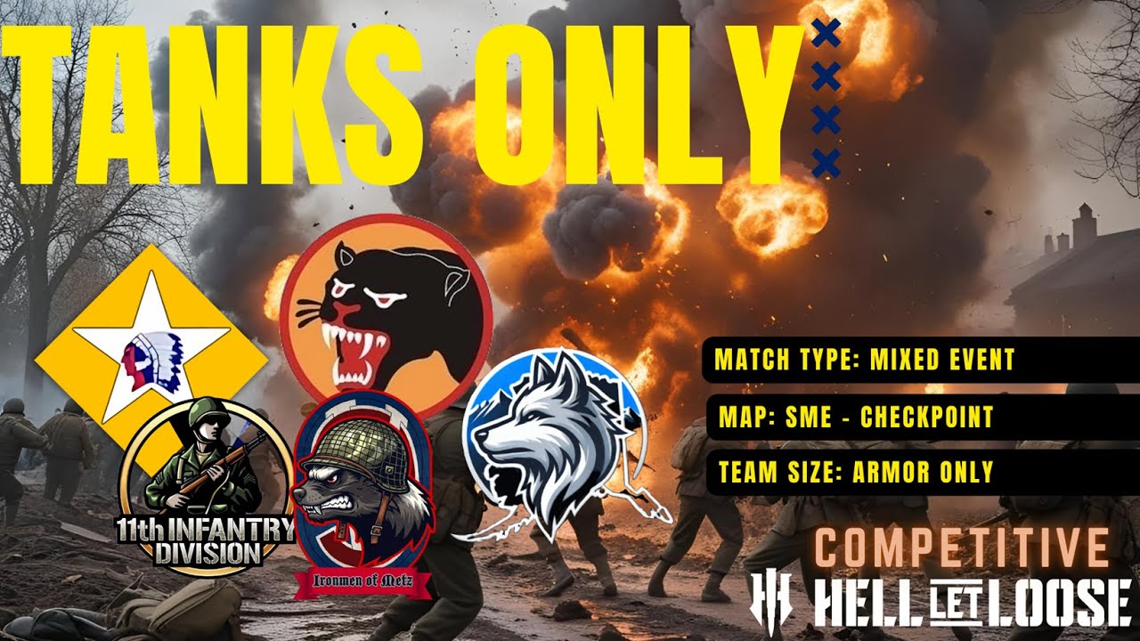 Hell Let Loose -TANKS ONLY Mixed Event 2-6 PACK 11ID 66th 95th ...