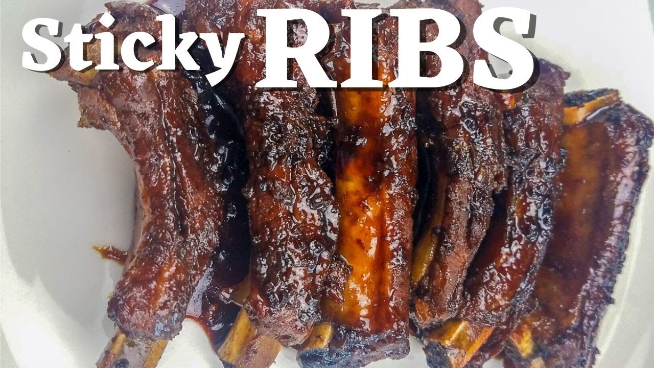Fall Off The Bone Sticky Ribs l Sticky Pork Rib Recipe l Honey Garlic ...