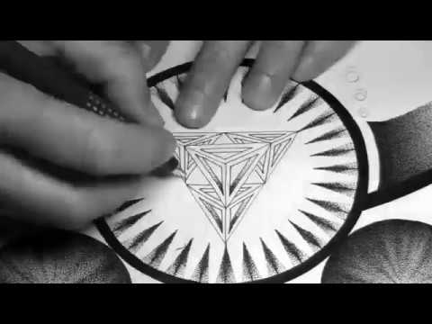 Stippling geometric design ( by Sproodle Doodle) - YouTube