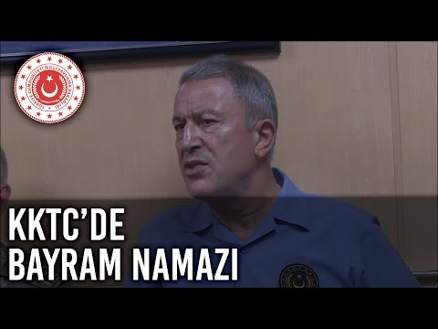 Bakan Akar ve Komutanlar Bayram Namazını KKTC’de Kıldı ve TCG GEMLİK Fırkateyni’ne Çıktı