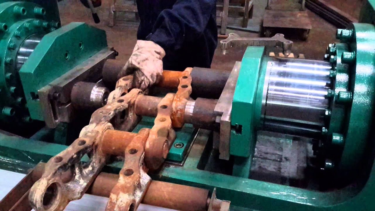XMGT hydraulic track chain press-press chain-1-1min - YouTube