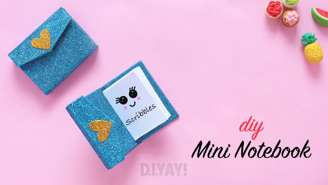 DIY Mini Notebook | Back To School | Craft Ideas - YouTube