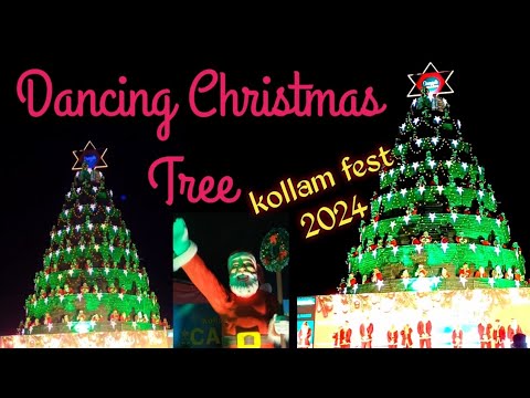 Dancing Christmas Tree//world's Tallest Dancing Christmas tree//kollam ...