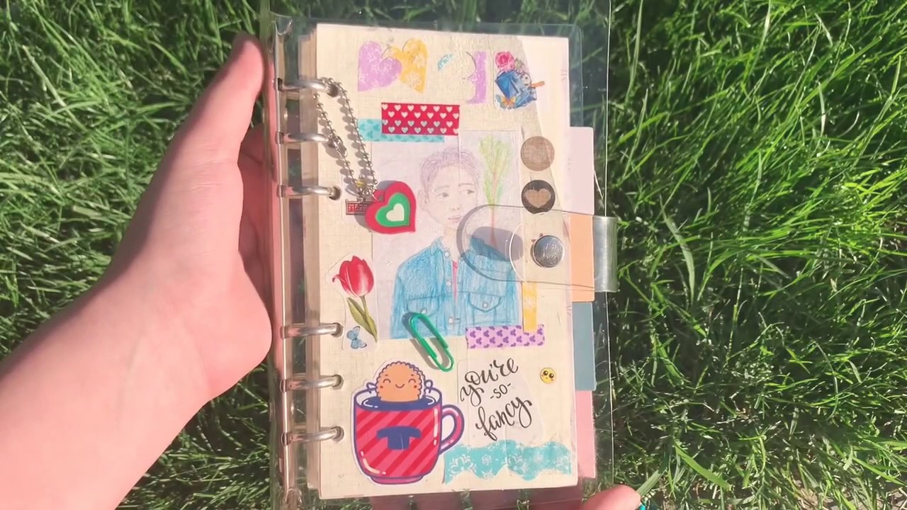 K-pop Journal set-up BTS (RM): decorate my cover with me! - YouTube