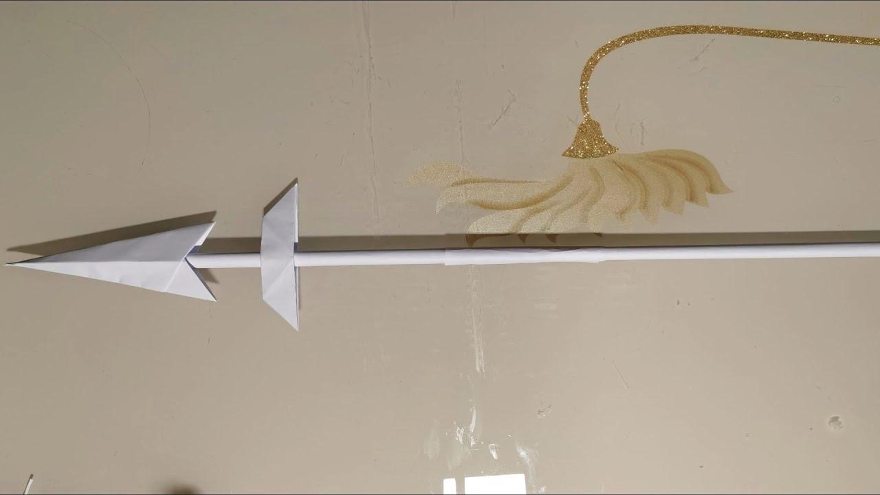 How to make a paper spear - YouTube