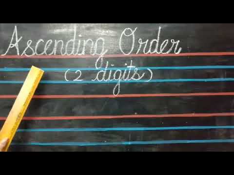 Ascending Order (2 digit) for Sr KG Children - YouTube