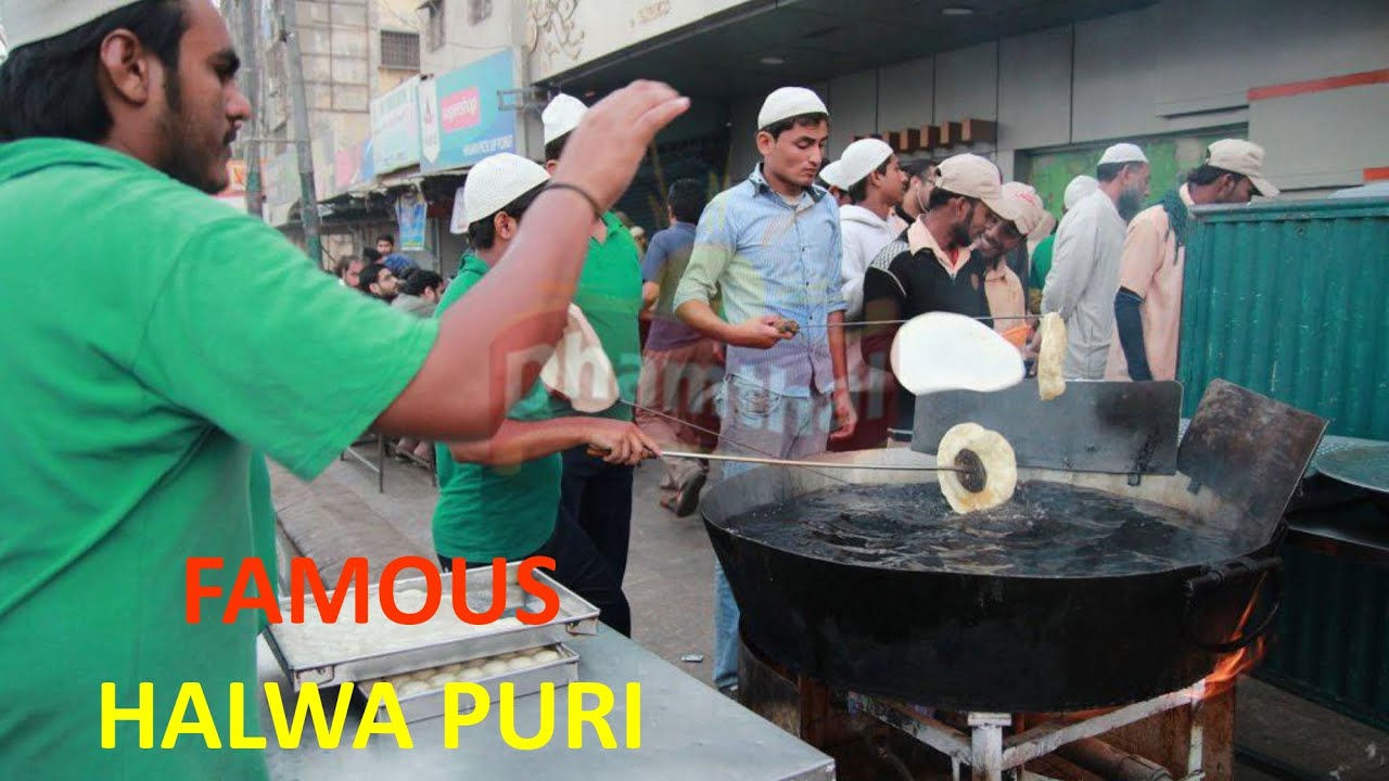 Most Famous Halwa Puri | Dhamthal Sweets Baker | Subhan Umer | Karachi ...