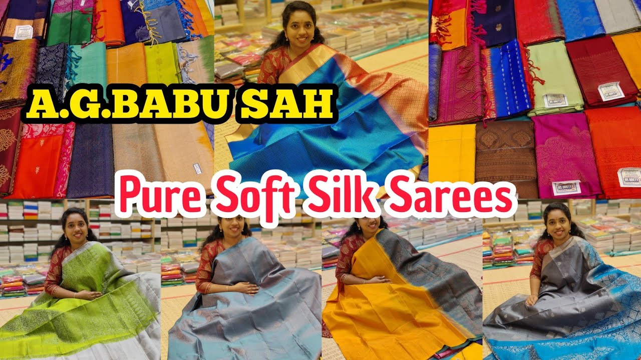 A.G.Babu Sah Pure Soft Silk Sarees/Kanchipuram Soft Silk Sarees at Low ...