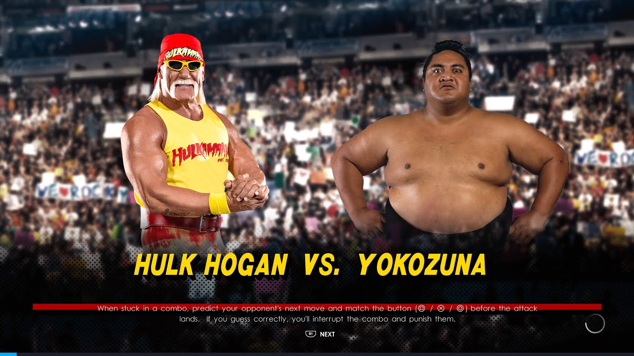 WWE 2K22 Hulk Hogan Vs Yokozuna Legend Difficulty - YouTube