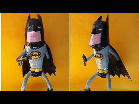 💙 BATMAN PAPER MACHE | PAPER CRAFT | Action Figure 💙 - YouTube
