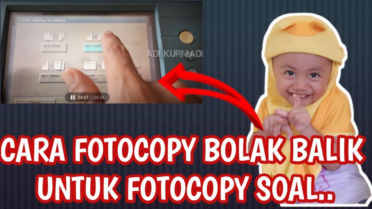Cara Print Dan Fotocopy Soal Ujian kertas A4 Bolak Balik Di Mesin ...