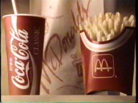1993 Mcdonalds Extra Value Meals \