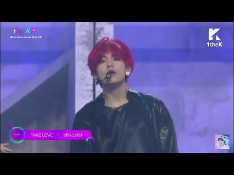 [MMA 2018]Bts Tae fiery red hair《Tae'nin ateşli kırmızı saçları》