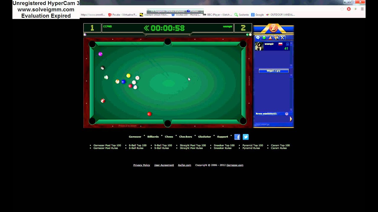 Learn how to play pro in Gamezer(billard) - YouTube