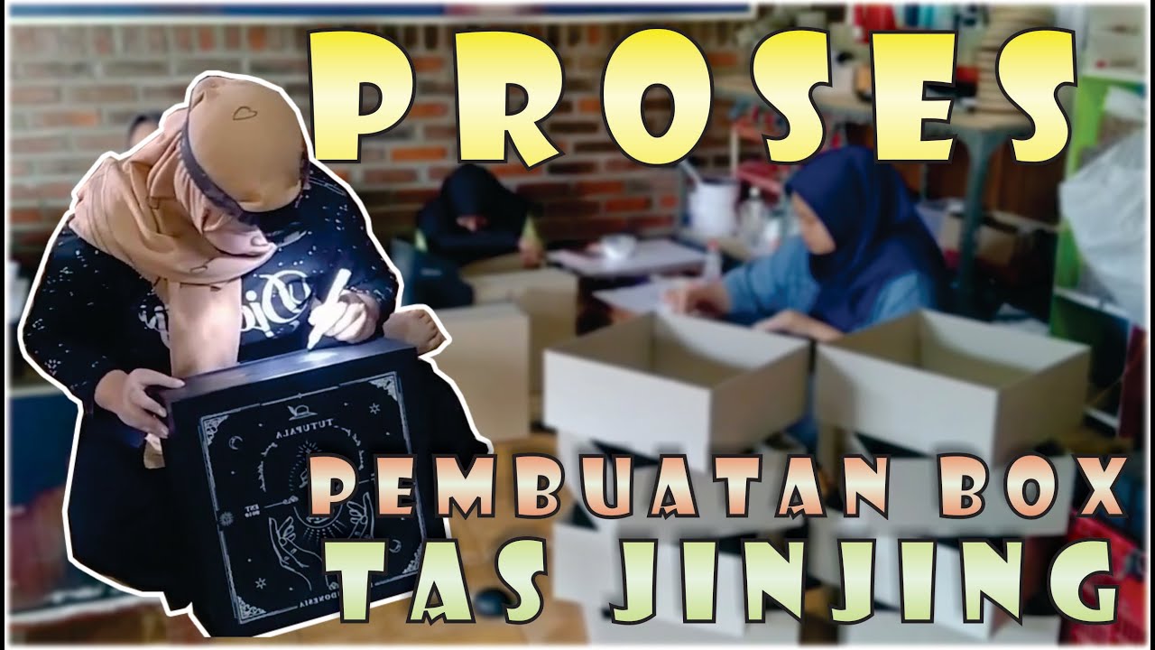 CARA MEMBUAT BOX MODEL TAS JINJING - YouTube