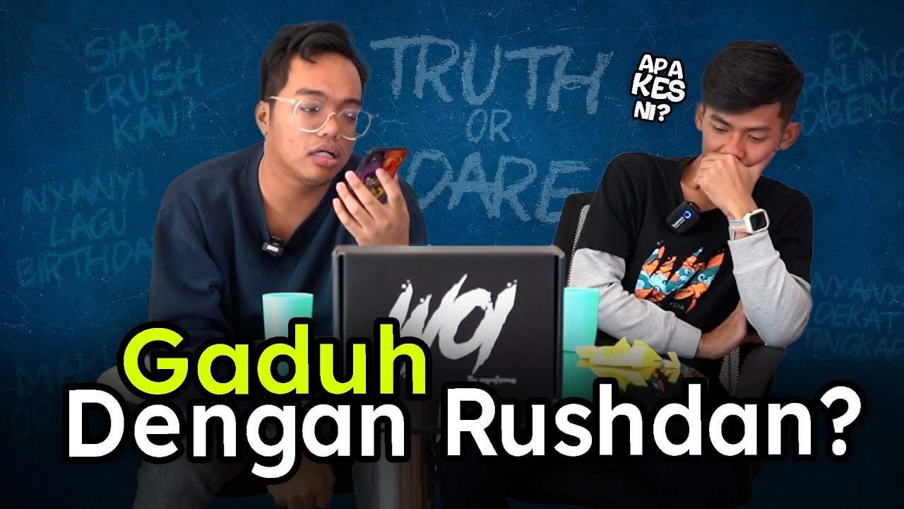 FIZI BERGADUH DENGAN RUSHDAN WAFA : TRUTH OR DARE PART 9 - YouTube