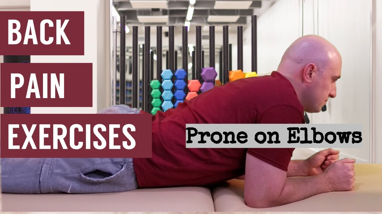 Back Pain Exercises - Prone on Elbows - YouTube