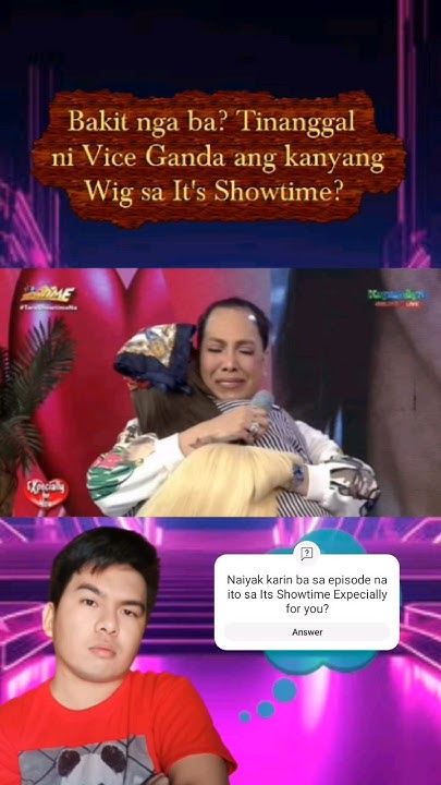Bakit nga ba? Tinanggal ni Vice Ganda ang kanyang Wig sa It's Showtime Expecially for you? - YouTube