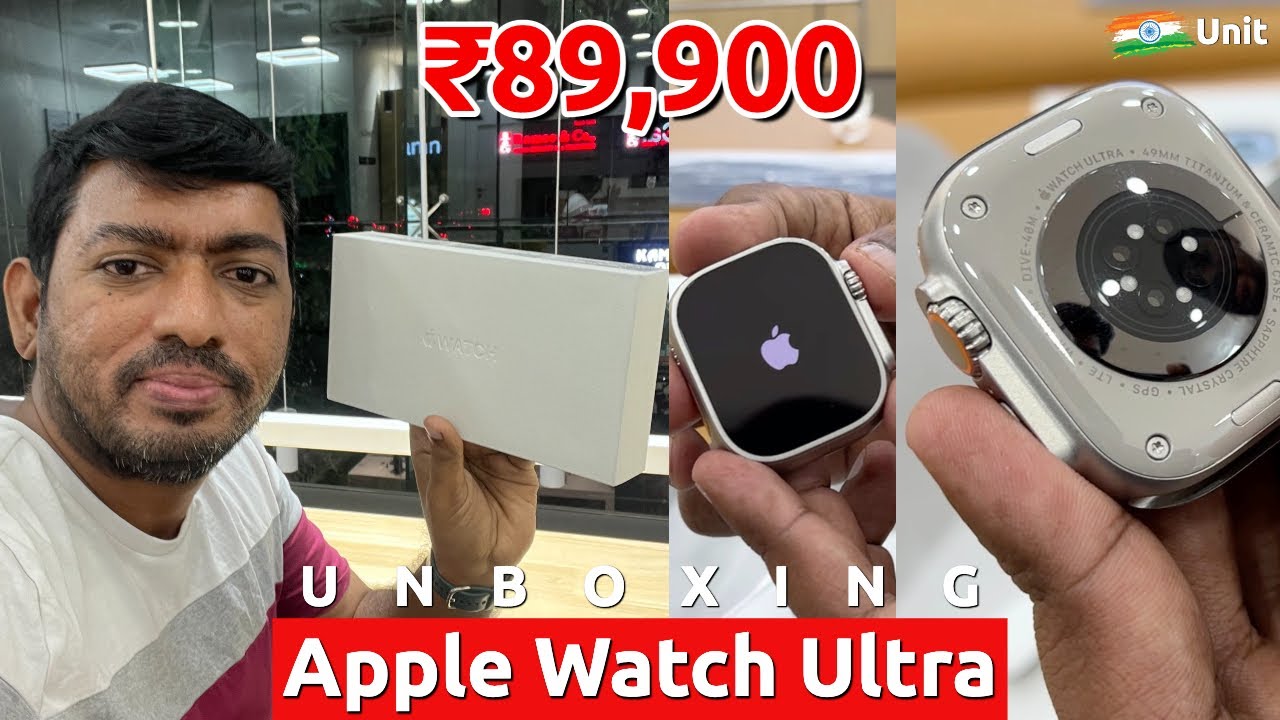 Apple Watch ULTRA 🔥 Unboxing | ₹89,900 Midnight Ocean Band - YouTube