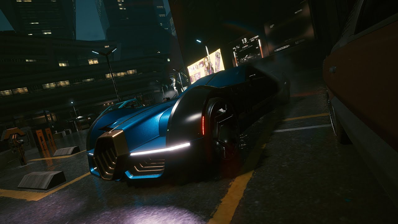 Cyberpunk 2077 RAYFIELD AERONDIGHT S9 GUINEVERE Blue GTX1050Ti - YouTube