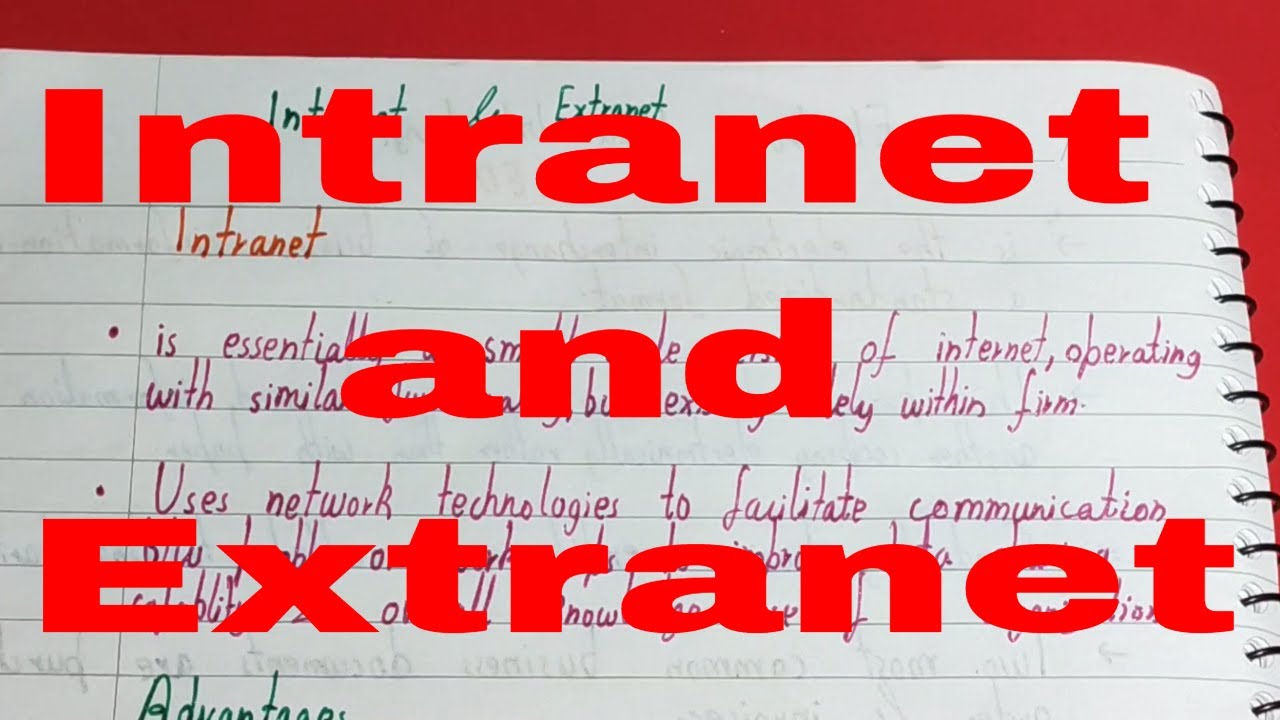 Intranet and Extranet Difference|intranet and extranet|intranet vs ...