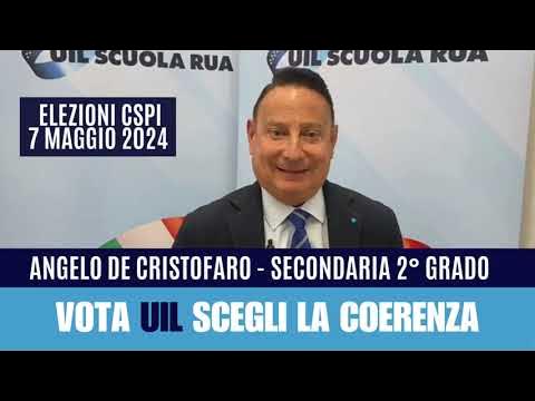 ELEZIONI CSPI, diamo voce ai candidati - Angelo De Cristofaro, Scuola ...