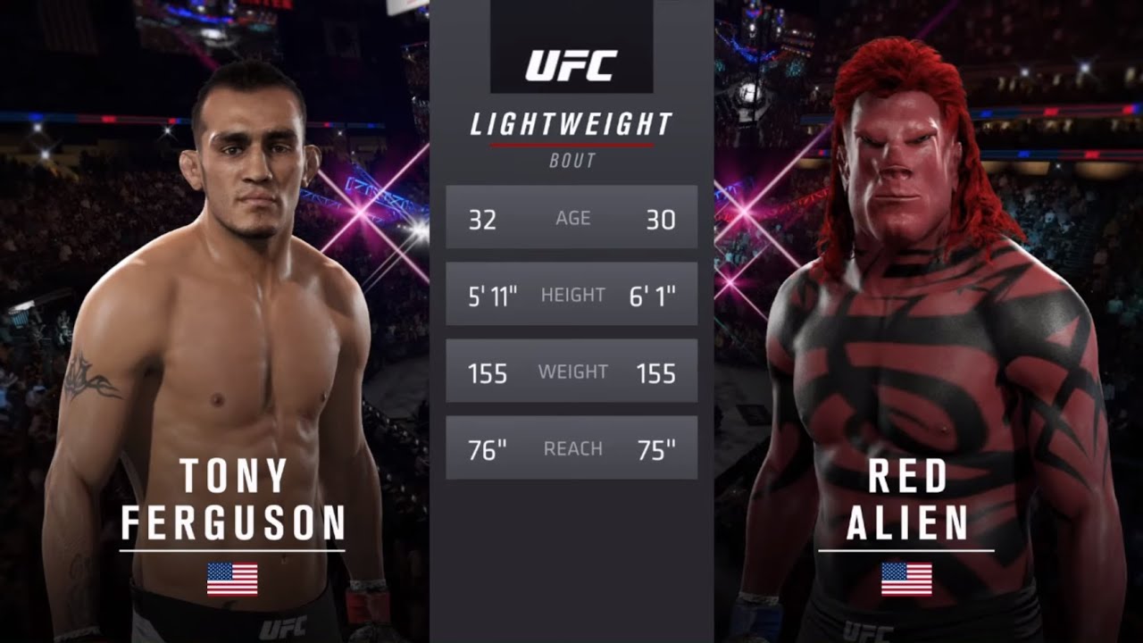 Tony Ferguson vs. Red Alien (EA sports UFC 2) - Crazy UFC 👊🤪 - YouTube