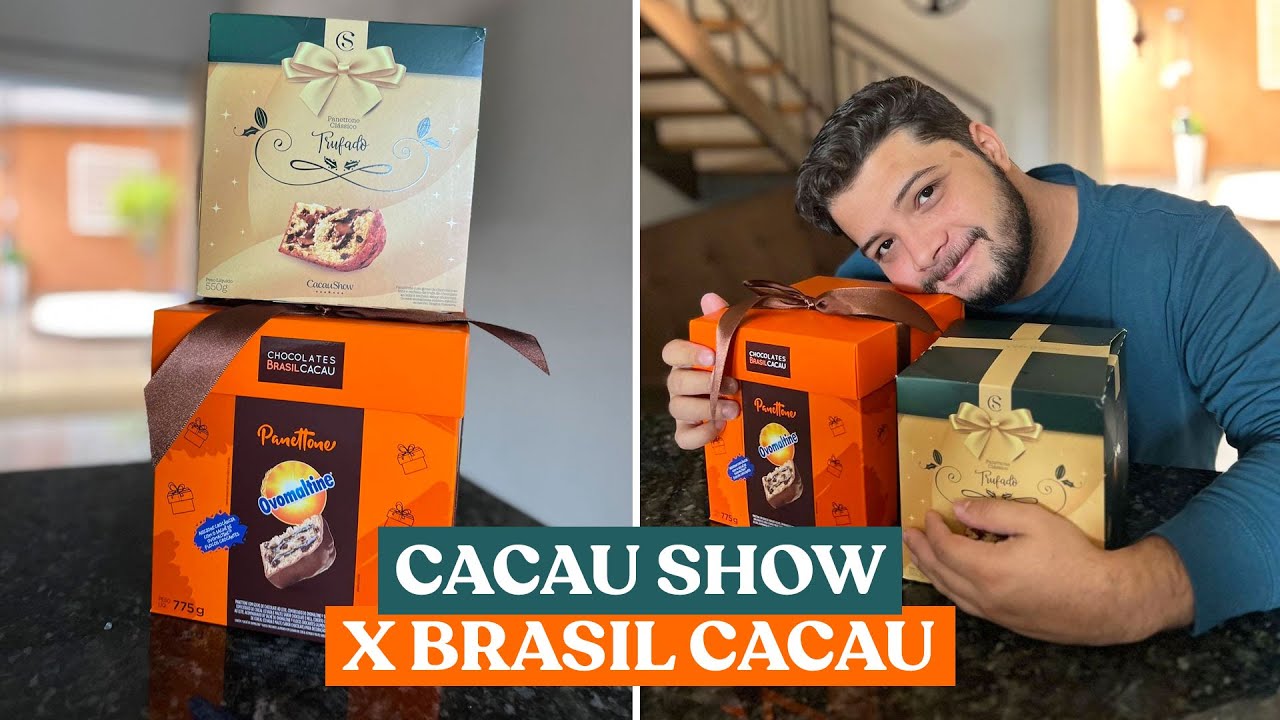 CACAU SHOW X BRASIL CACAU: Qual o melhor chocotone? | Classic X ...