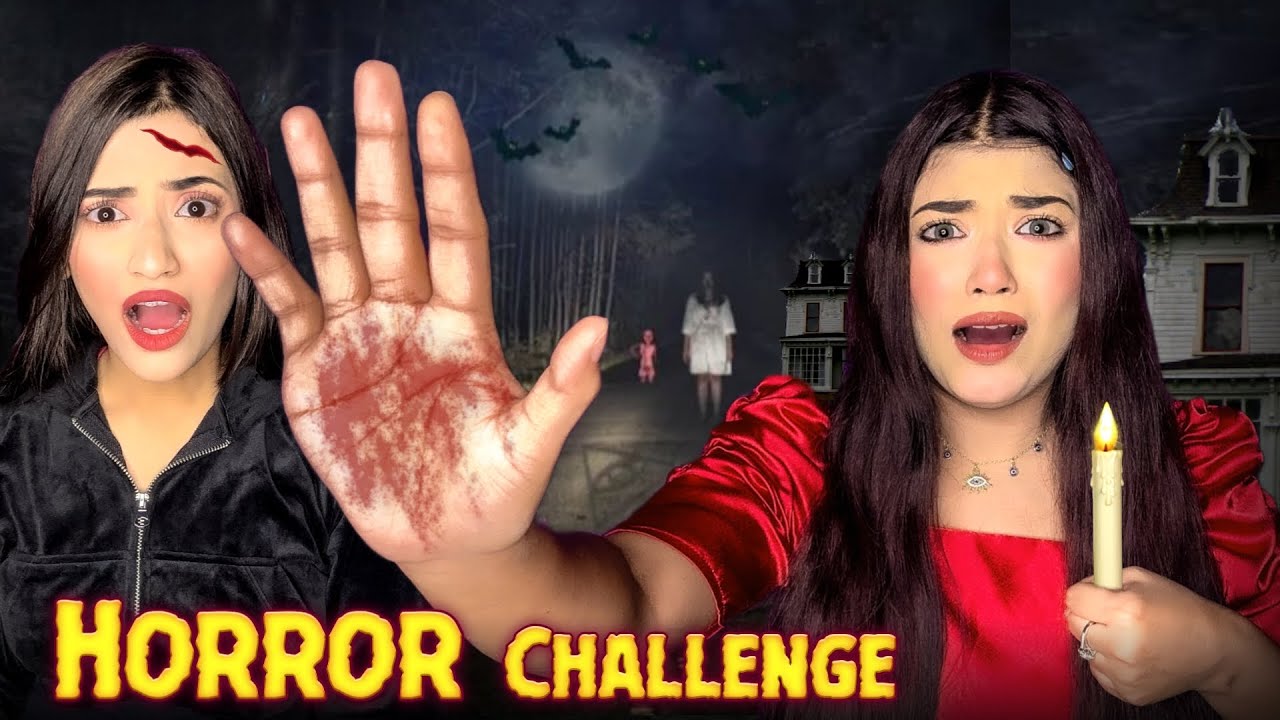 HORROR CHALLENGE At *3 AM* | Talking To A *GHOST* ☠️ Ft. Samreen Ali | Mahjabeen Ali - YouTube