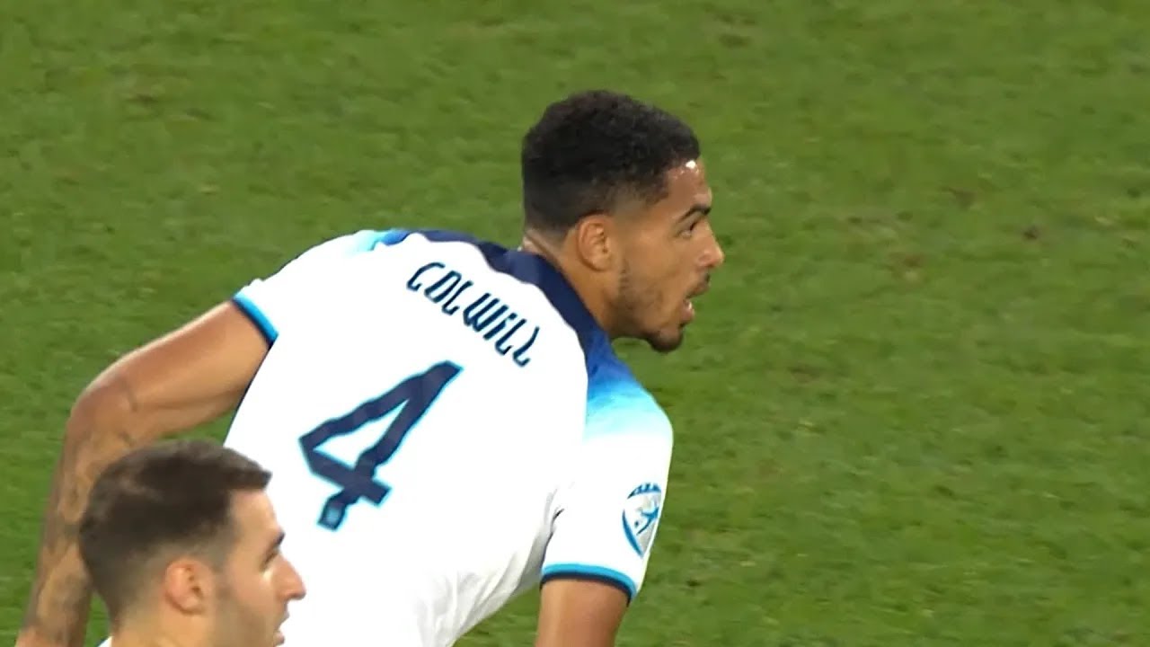 Levi Colwill Almost Score a GOAL for England | HD - YouTube
